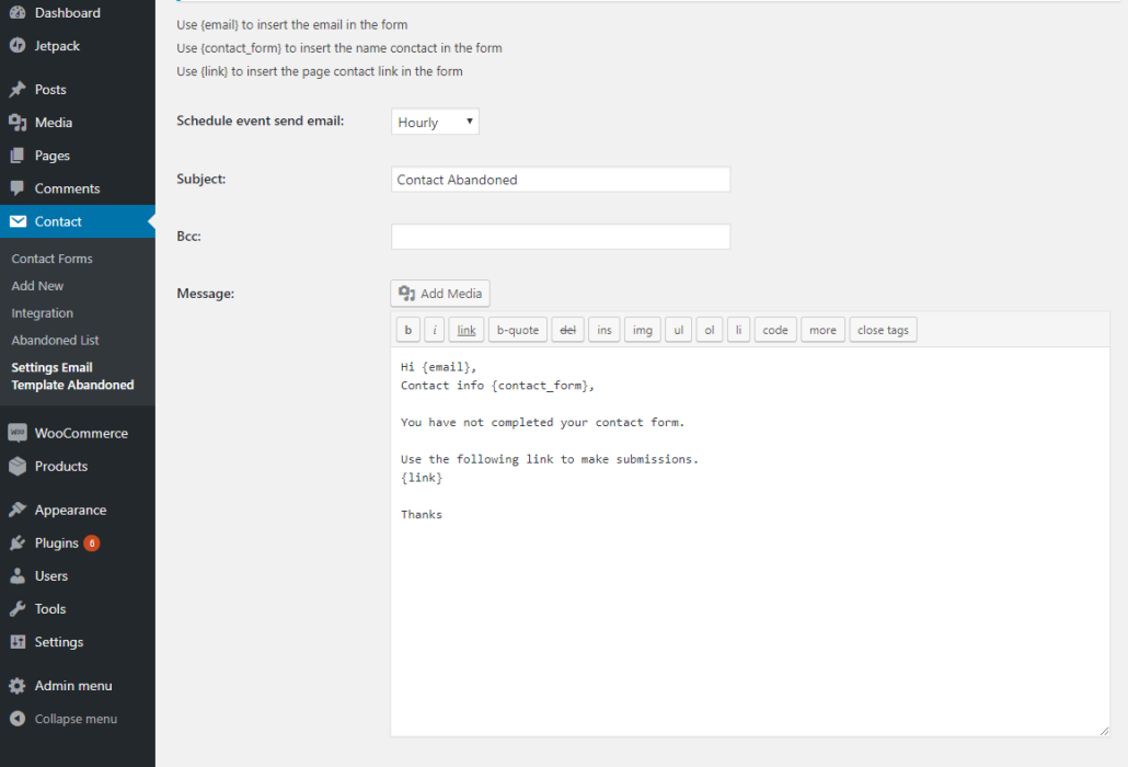 Document - Contact Form 7 Recover Abandoned Form - Yee Add-ons