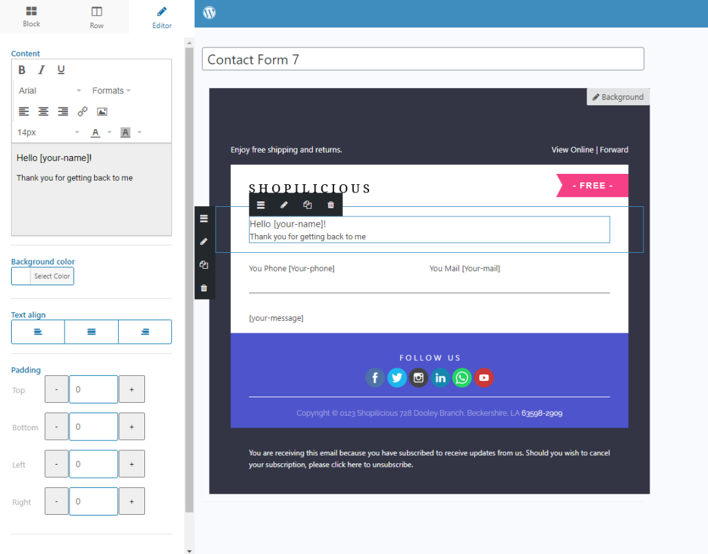 Document - Contact Form 7 Email Template Builder - Yee Add-ons Document - Contact Form 7 Email Template Builder - Yee Add-ons